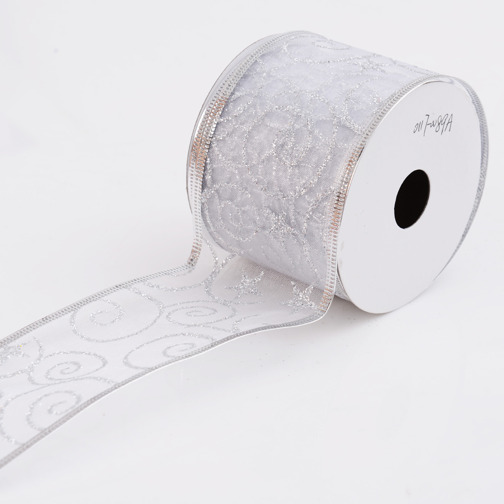 Custom wired edge ribbon for craft decoration