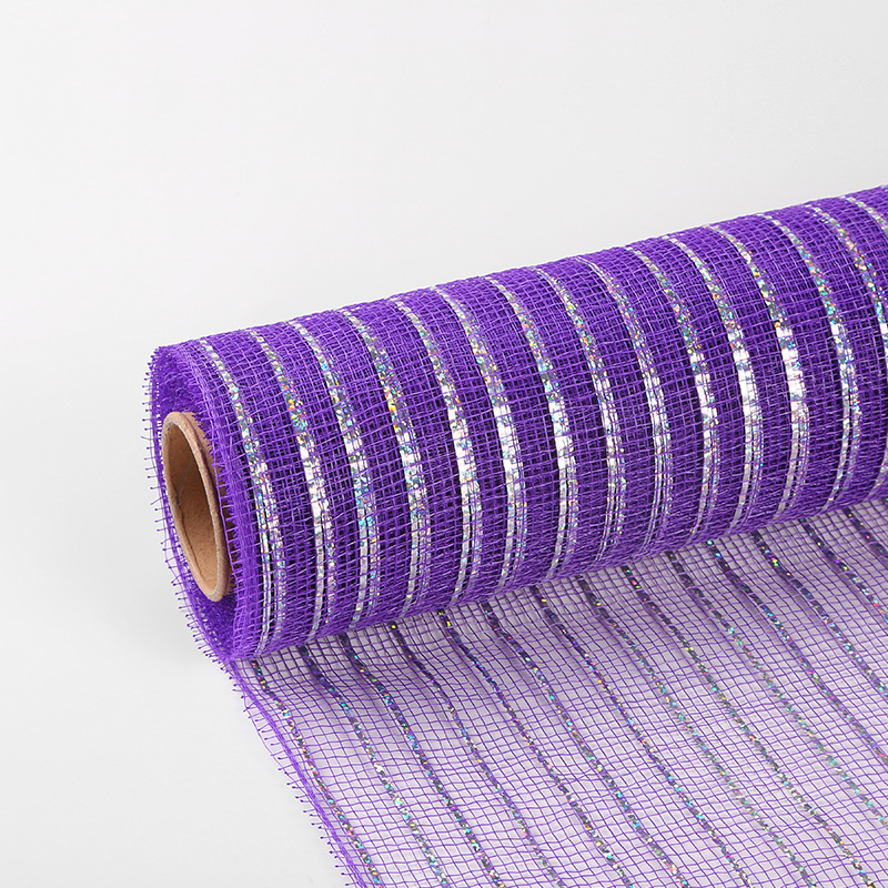 Design direct sale colorful party flower decoration net