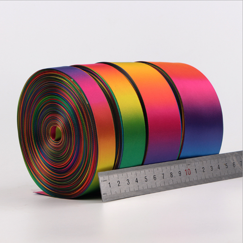 Factory single-sided double-sided rainbow ribbon