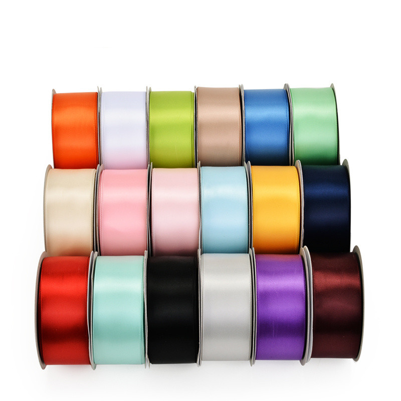 Hot sale factory double-sided 196-color satin ribbon