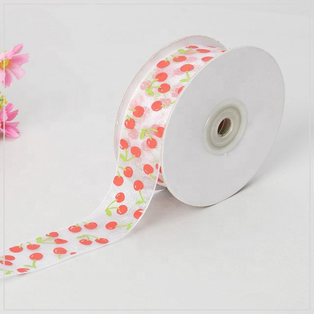 Wholesale custom printed transparent organza webbing