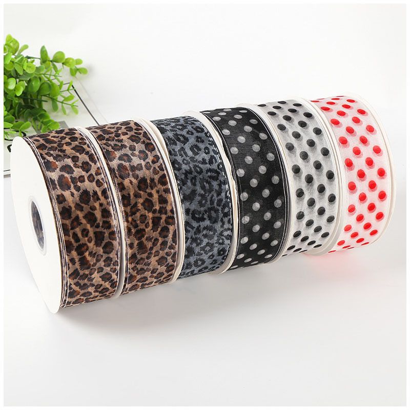 Wholesale custom printed transparent organza webbing